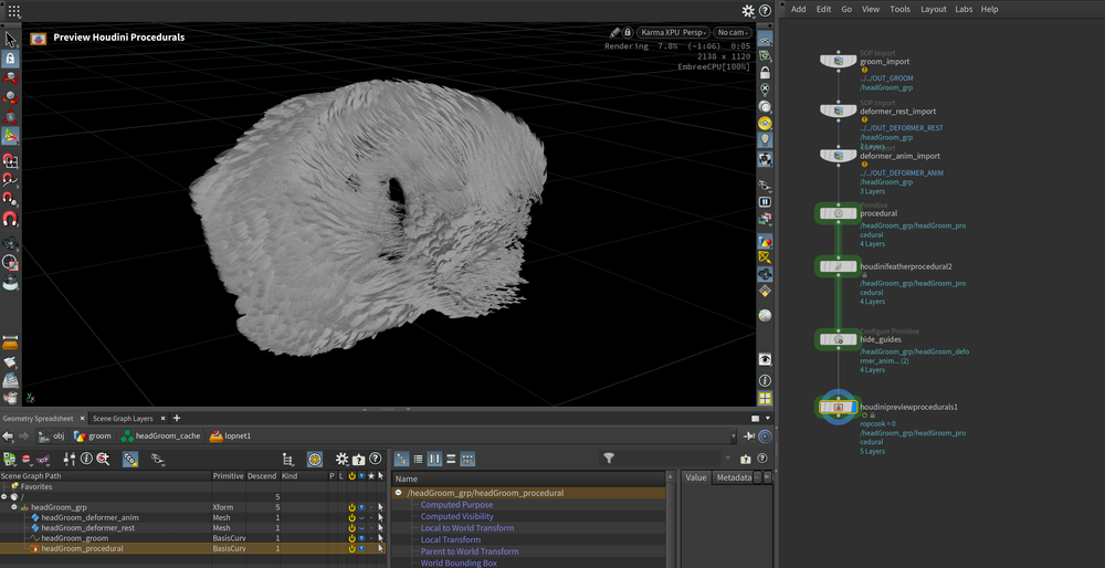 Creating and animating a Bird in Houdini (+ Solaris Feather Export HDA)