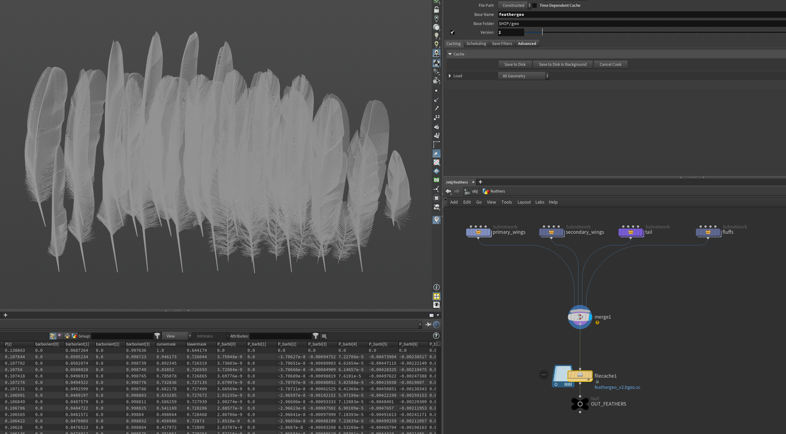 Creating and animating a Bird in Houdini (+ Solaris Feather Export HDA)